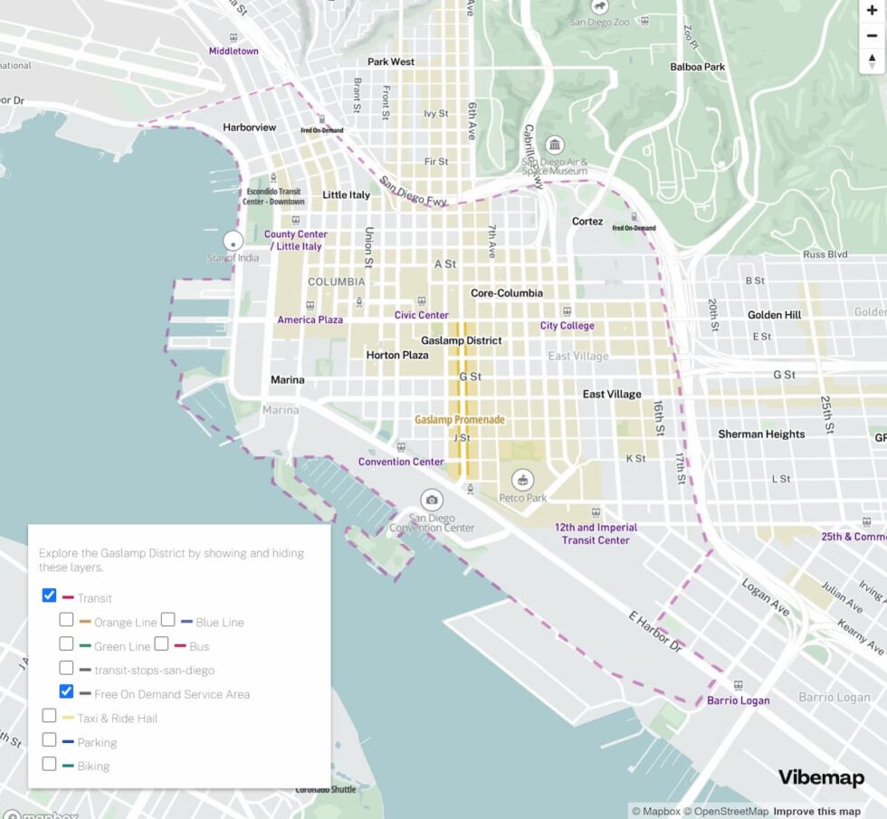 Transportation ⋆ Gaslamp Quarter | Downtown San Diego