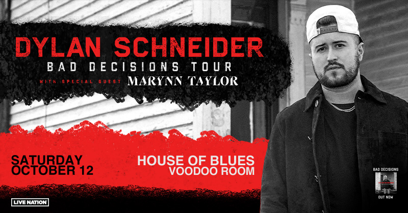 Dylan Schneider at House of Blues